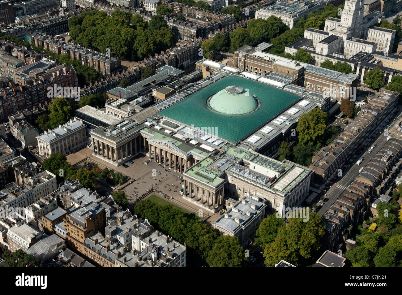 An aerial view of the British Museum Stock Photo, Royalty Free Image ...