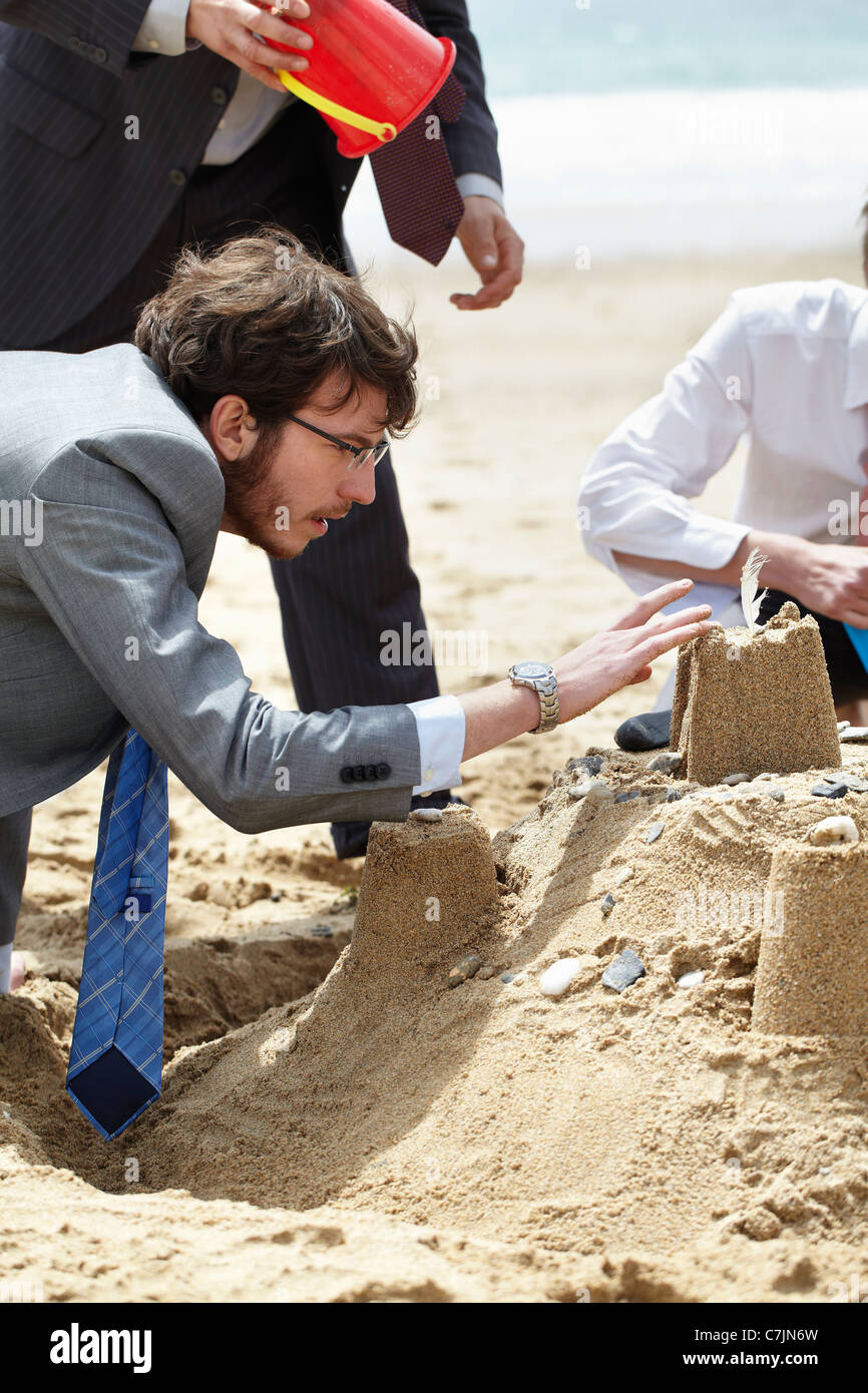 Sandcastle building hi-res stock photography and images - Alamy