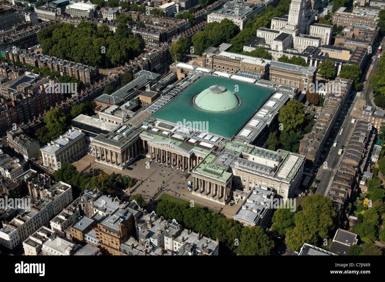 An aerial view of the British Museum Stock Photo, Royalty Free Image ...