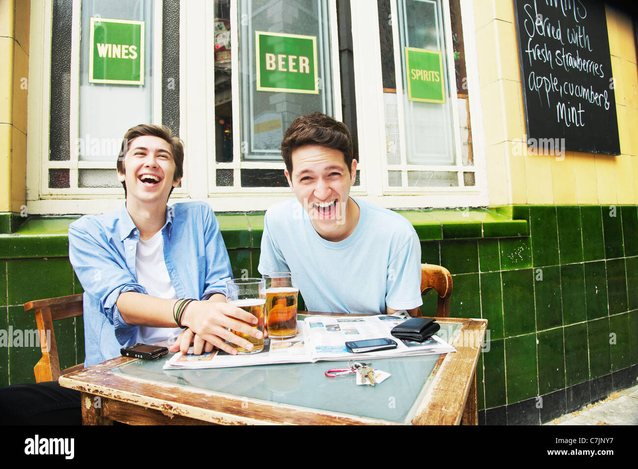 Two Men At Cafe High Resolution Stock Photography and Images - Alamy