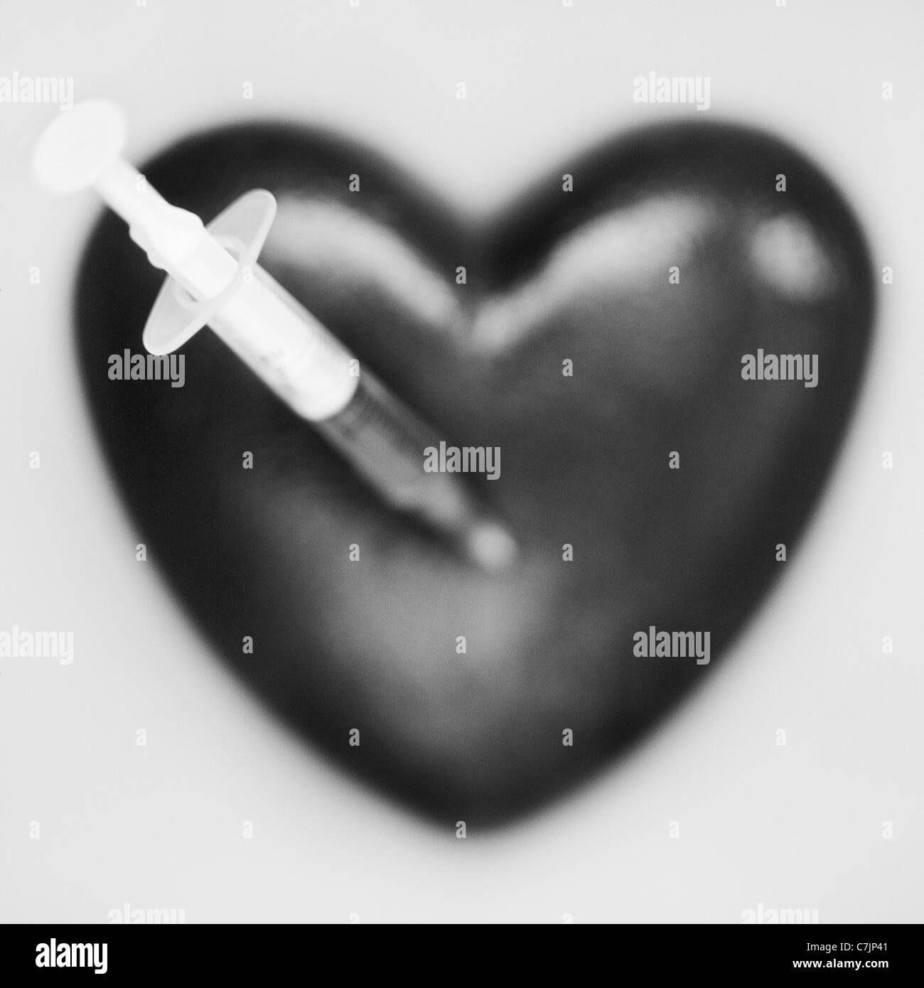 Medicine in syringe Black and White Stock Photos & Images - Alamy