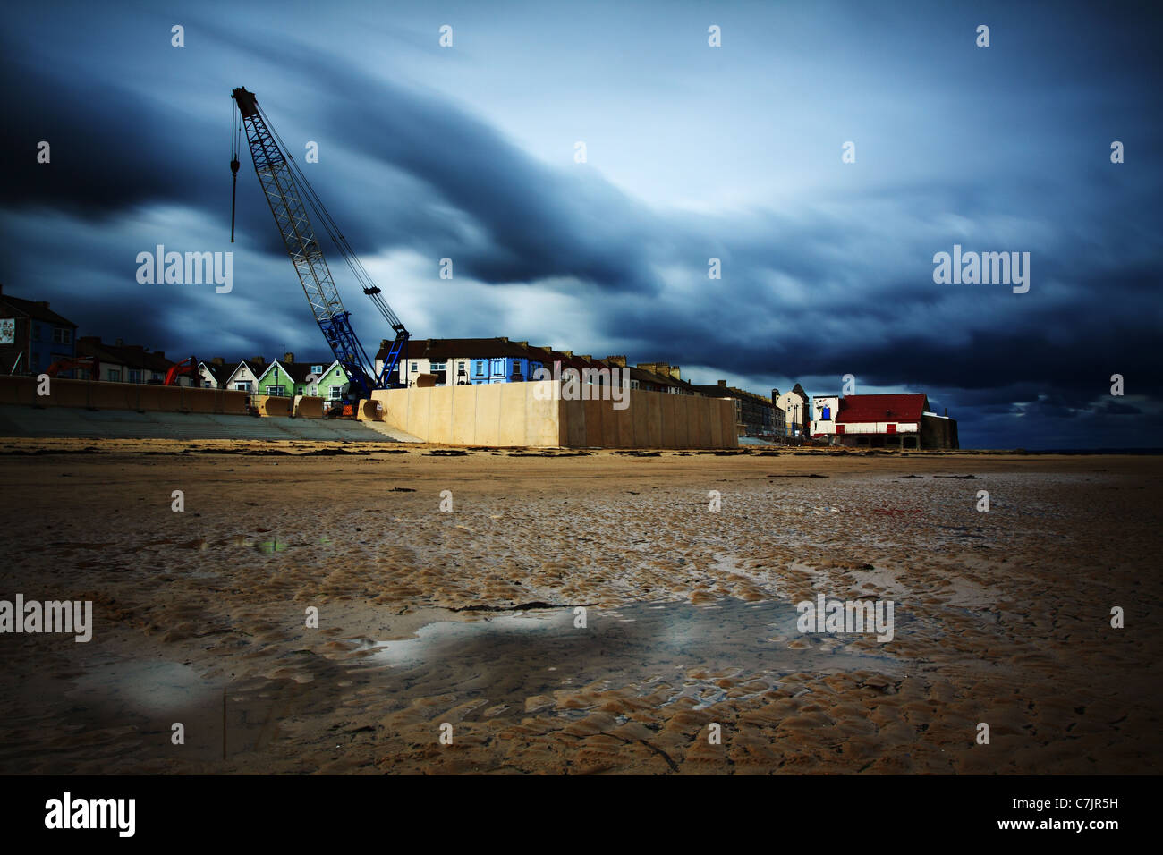Redcar Vertical Pier Stock Photo - Alamy