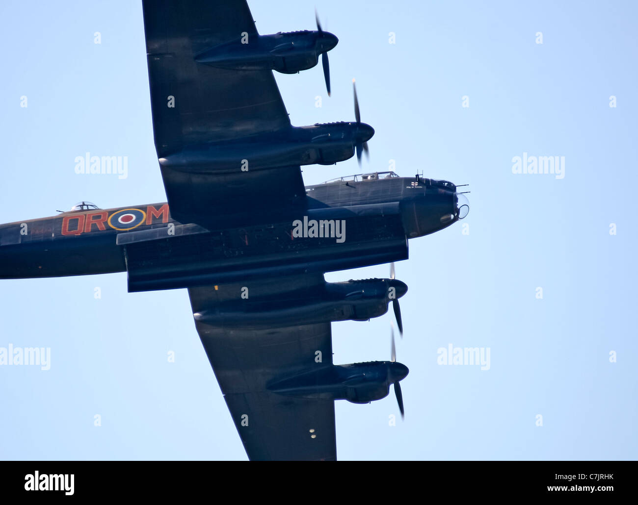 The Lancaster Bomber from the RAF Battle of Britain Memorial Flight was ...