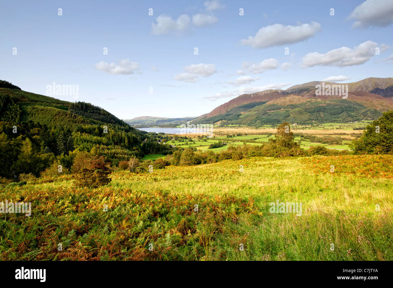 Whinlatter Pass in the Lake District, Cumbria, England with ...