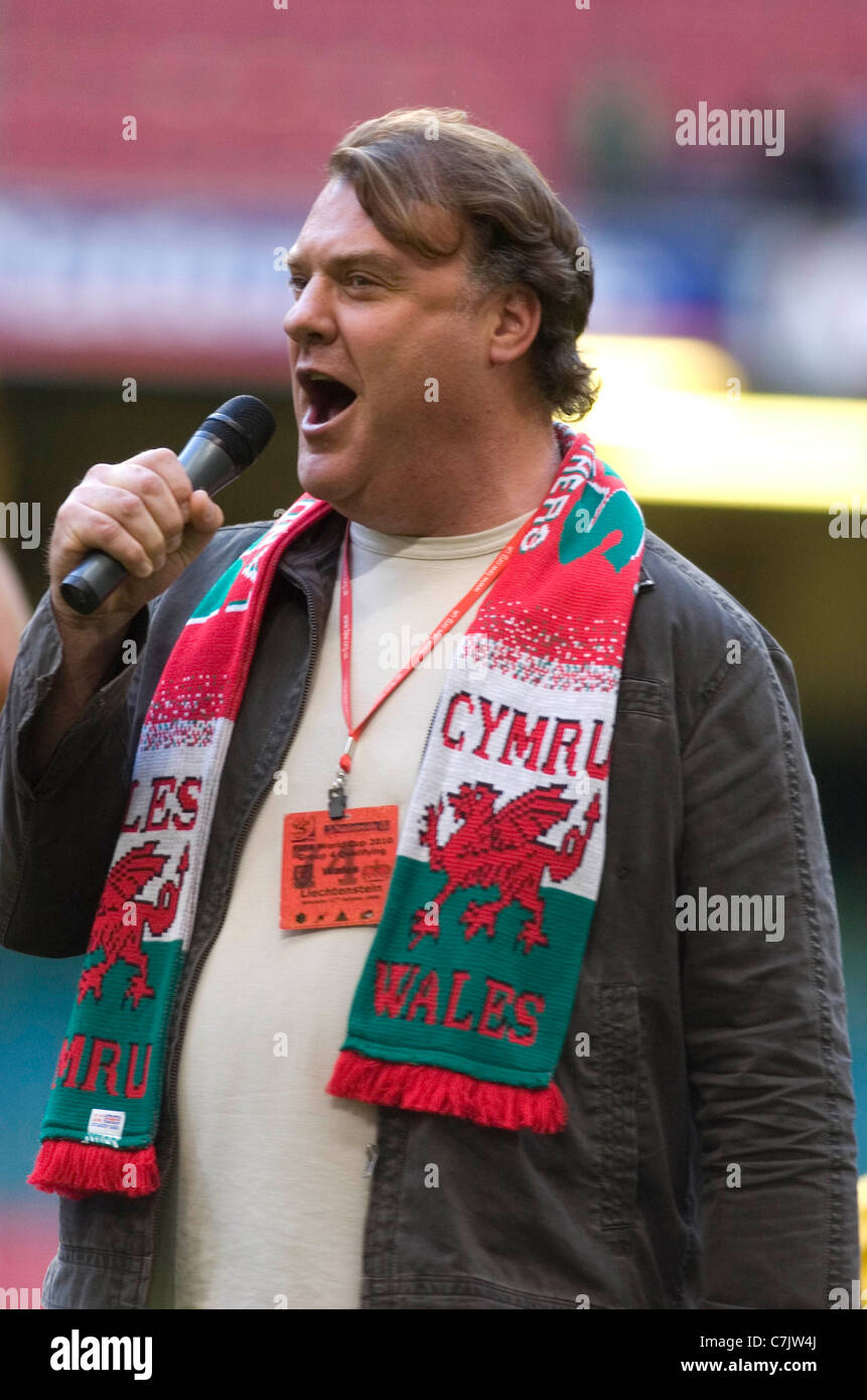 Bryn Terfel CBE, Welsh bass-baritone opera singer in full voice with a ...