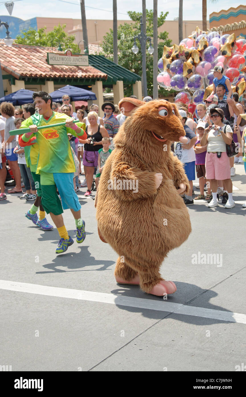 emile from ratatouille in the countdown to fun parade on the streets of ...