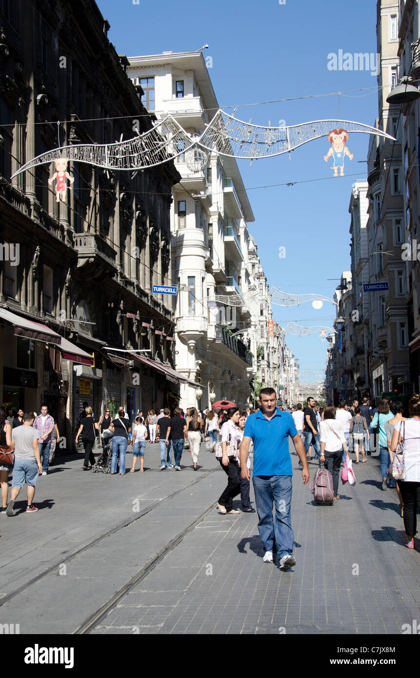 Turkey, Istanbul, Beyoglu district. Heart of modern Istanbul, popular ...