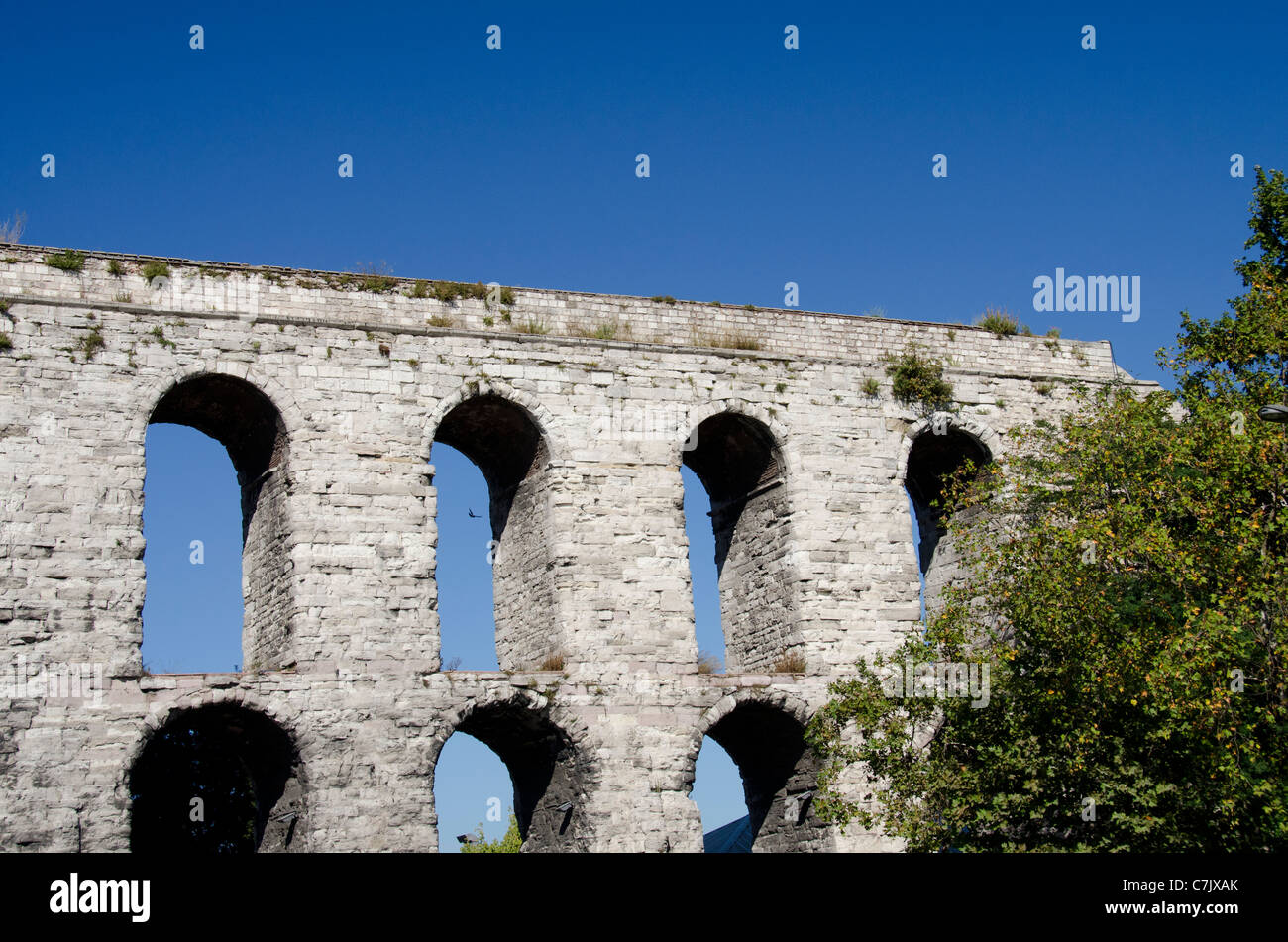 Turkey, Istanbul. 4th century A.D. Roman Valens Aqueduct (aka Bozdogan ...