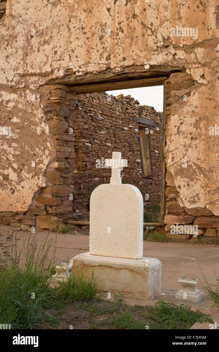 The adobe Saint Rose of Lima Chapel and cemetery, built in the early ...