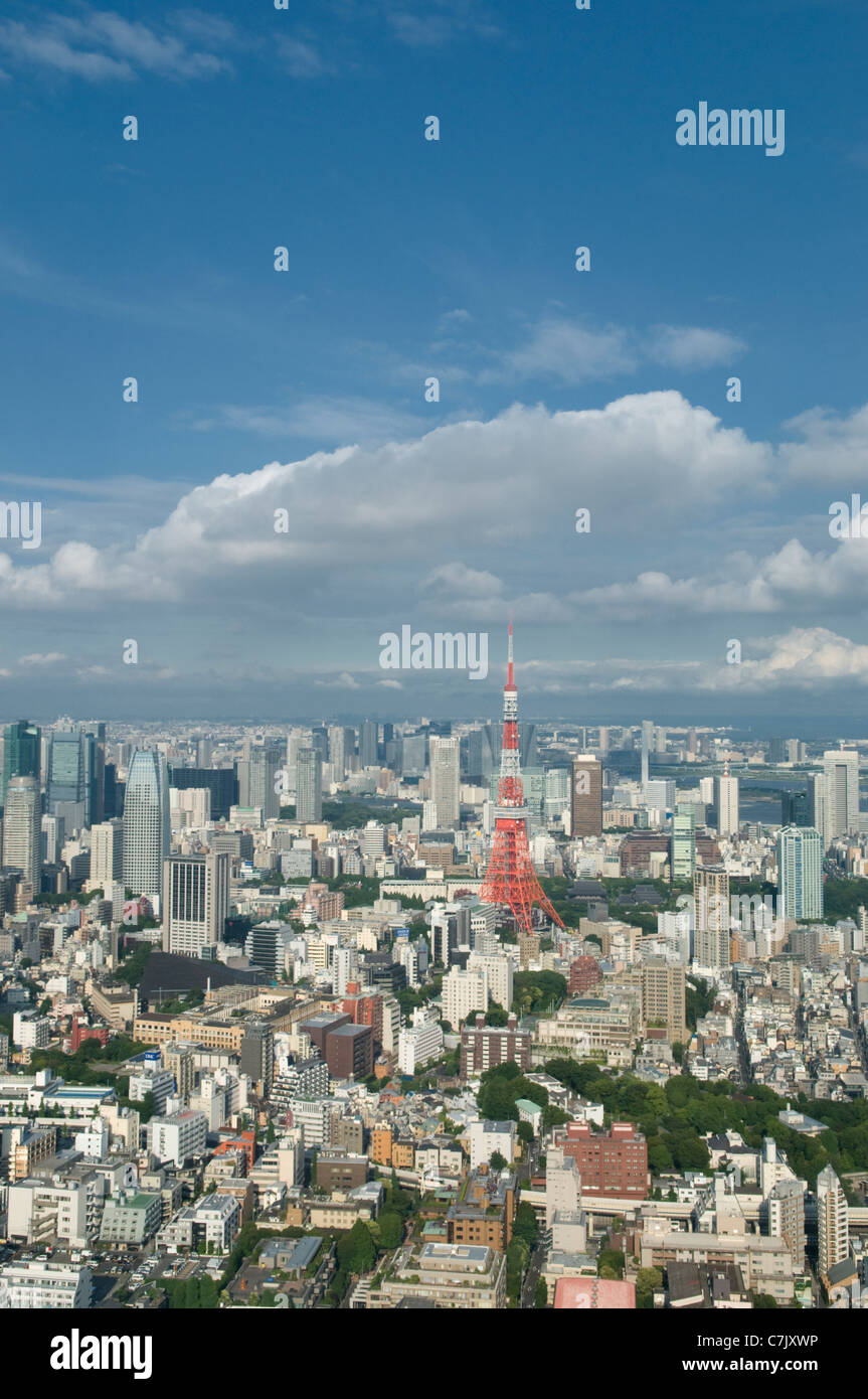 Skyline with tokyo tower hi-res stock photography and images - Alamy