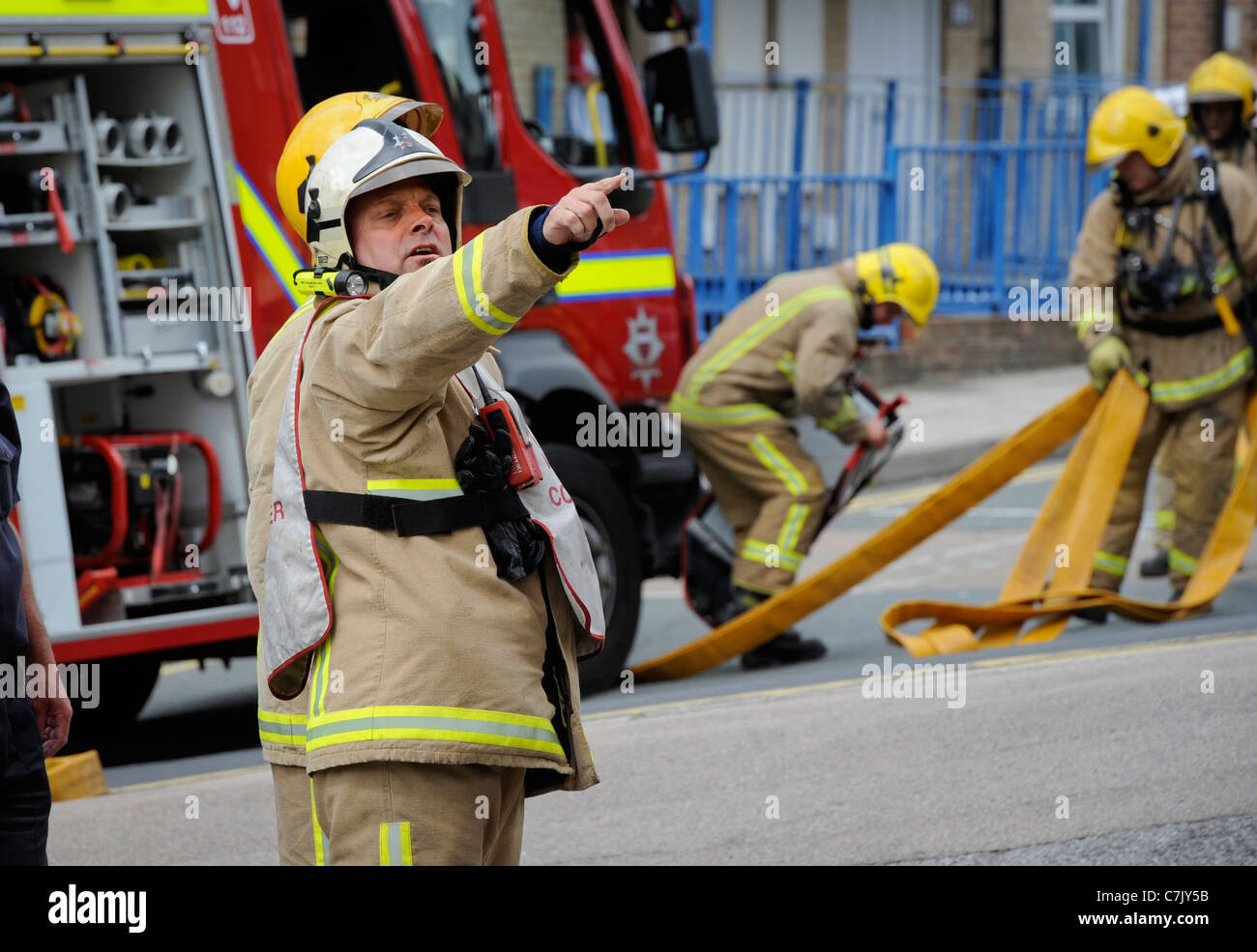 Uk fireman helmet hi-res stock photography and images - Alamy