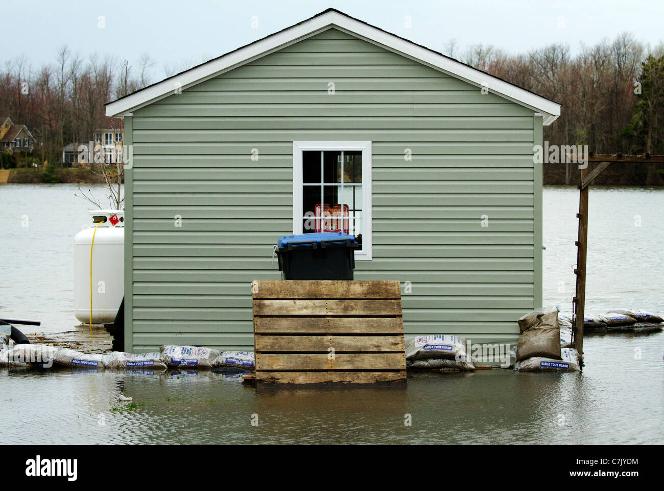 Trees Surrounded By Flood Water High Resolution Stock Photography and ...