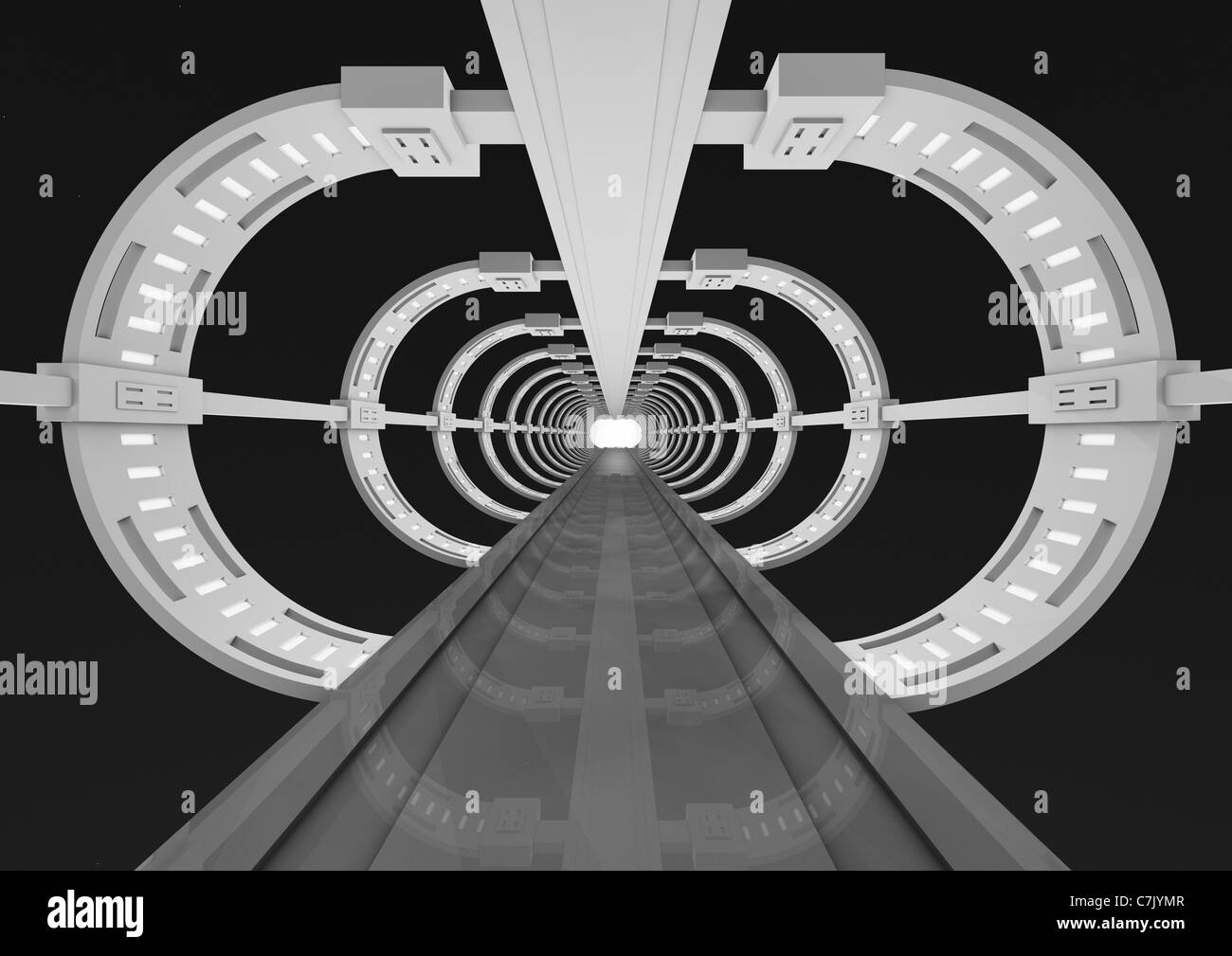 render of an abstract tunnel Stock Photo - Alamy