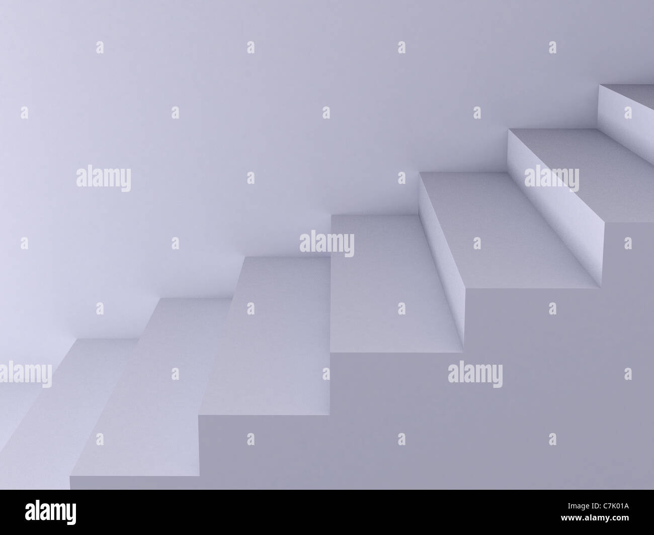 High resolution image. 3d render. White Ladder. Conceptual image Stock ...