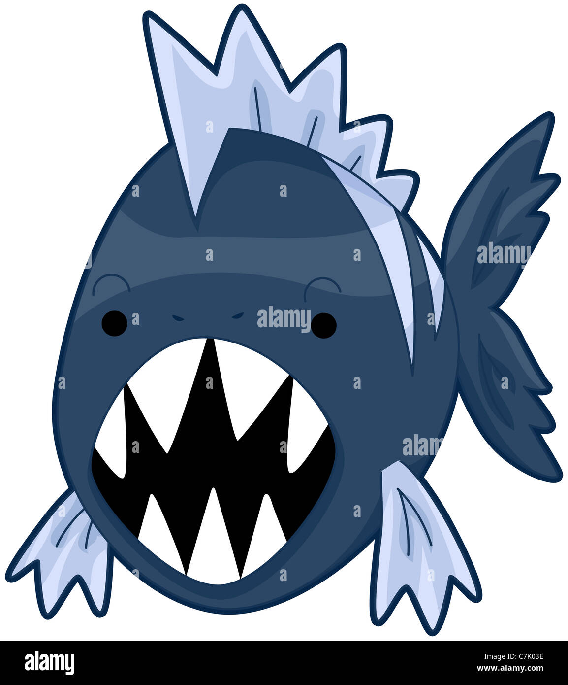 Big Scary Fish Cartoon