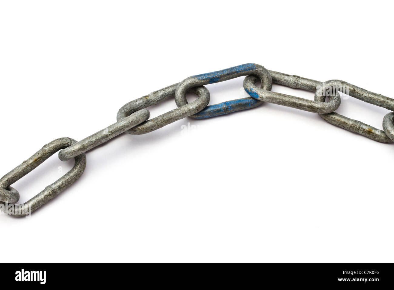 Chains closeup on white background Stock Photo - Alamy