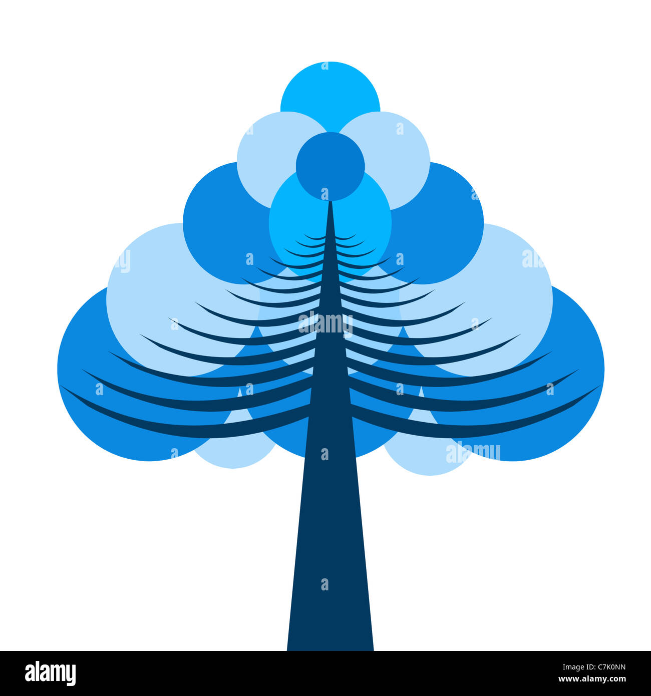 Beautiful art tree isolated on white background Stock Photo - Alamy