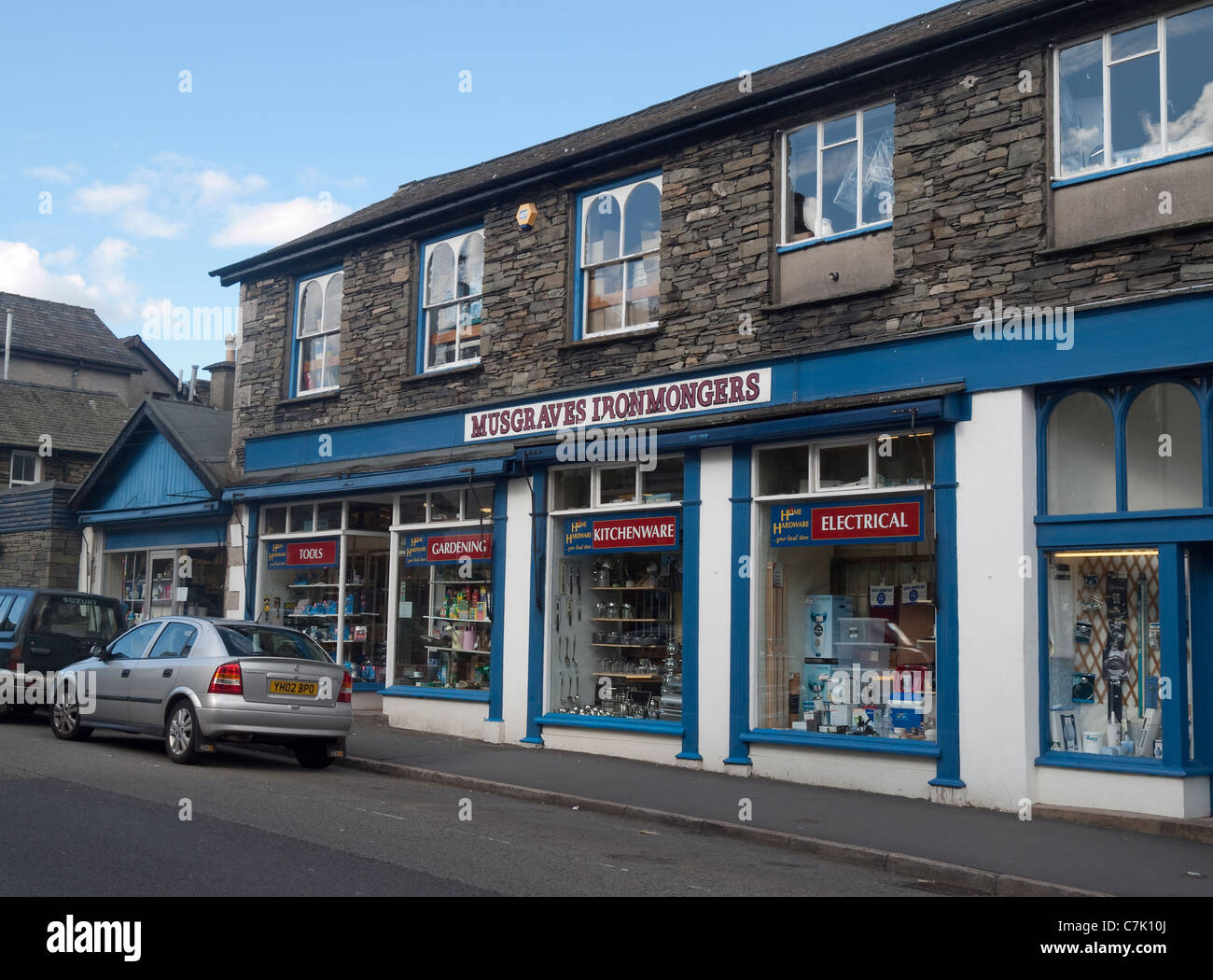 Musgraves Ironmongers on Main Road, Windermere in the English Lake ...