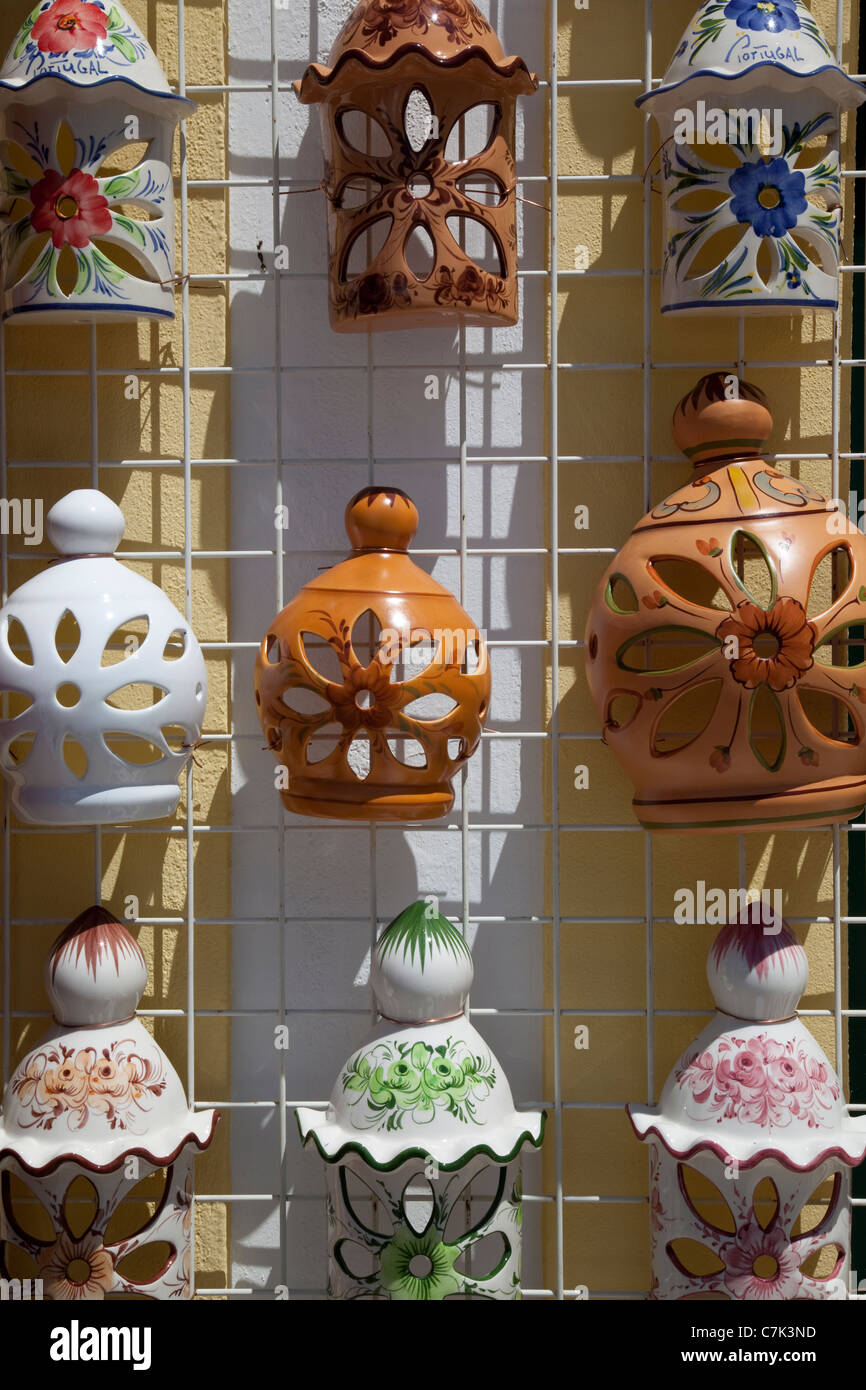 Portugal, Algarve, Alvor, Souvenir Pottery Stock Photo - Alamy