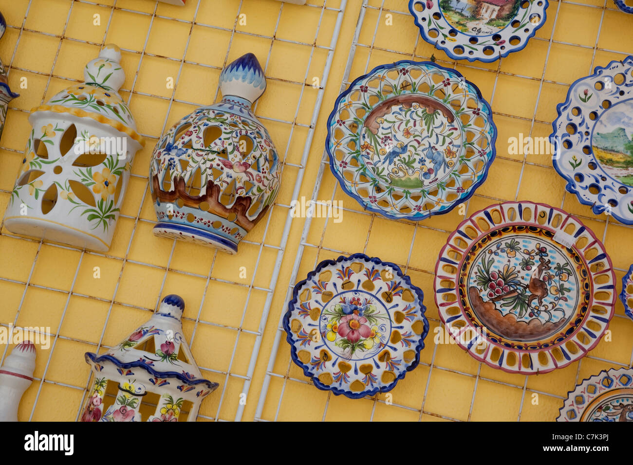Portugal, Algarve, Alvor, Souvenir Pottery Stock Photo - Alamy