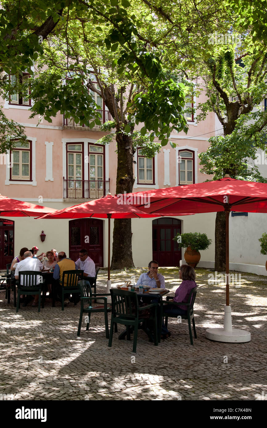 Portugal, Algarve, Caldas De Monchique, Cafe Stock Photo - Alamy