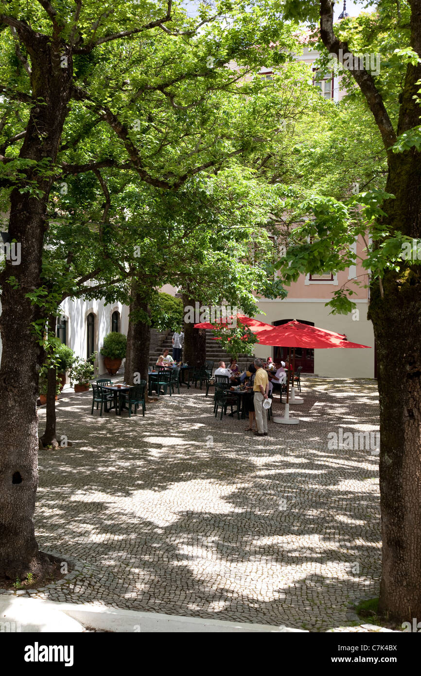 Portugal, Algarve, Caldas De Monchique, Cafe Stock Photo - Alamy