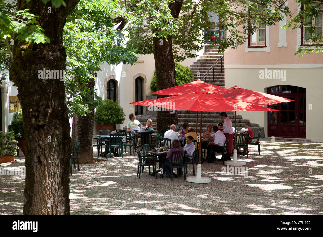 Portugal, Algarve, Caldas De Monchique, Cafe Stock Photo - Alamy