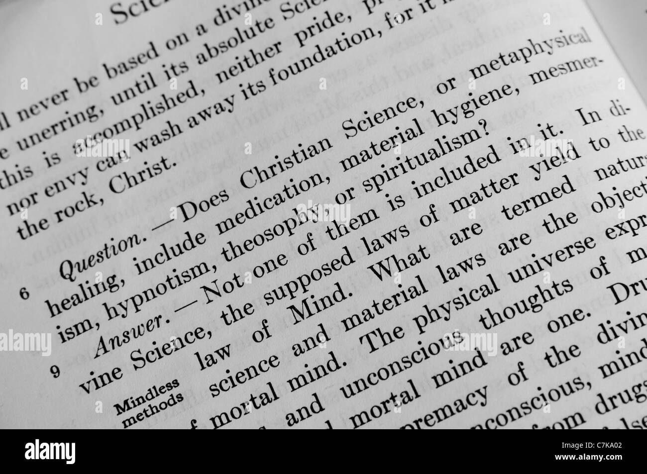 Section on mermerism and hypnotism in the Christian Science "Science ...