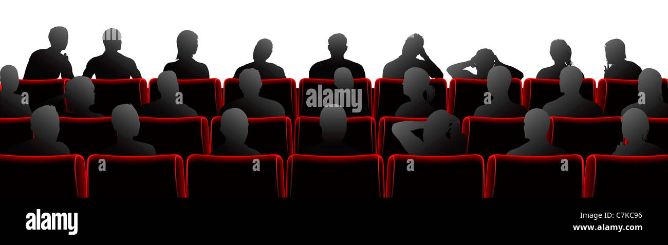 Theater man woman audience stage hi-res stock photography and images ...