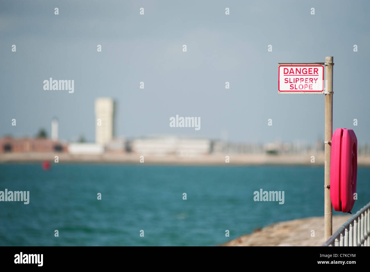 Slippery Slope Sign High Resolution Stock Photography and Images - Alamy