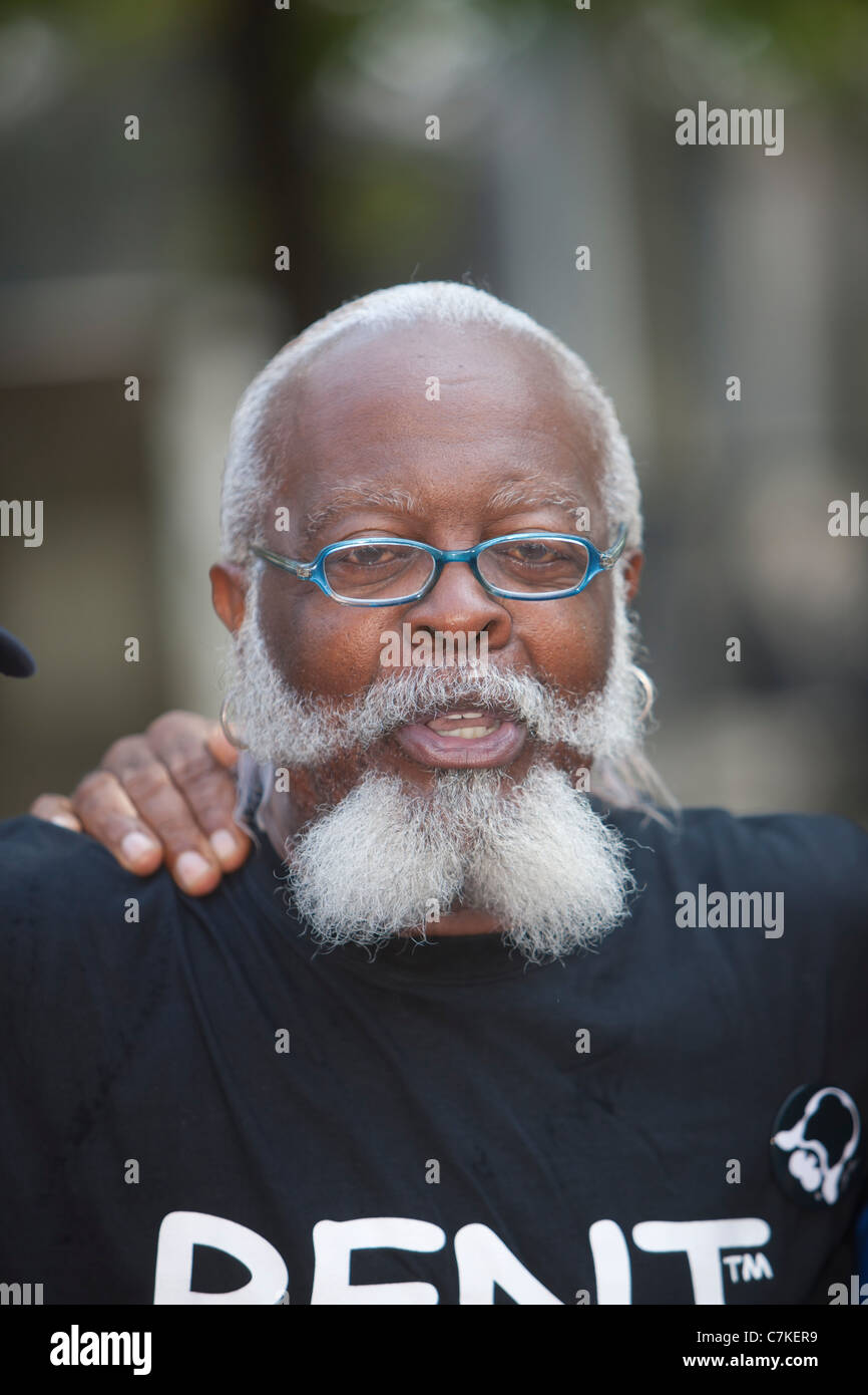 Jimmy McMillan of "The Rent is Too Damn High" party at the West Indian ...