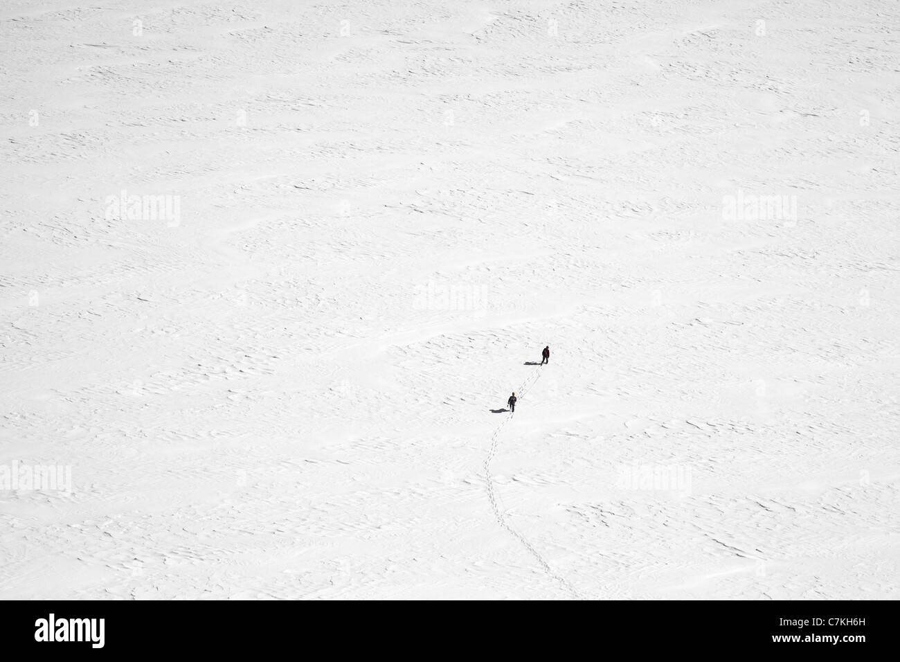 View from snow covered Black and White Stock Photos & Images - Alamy