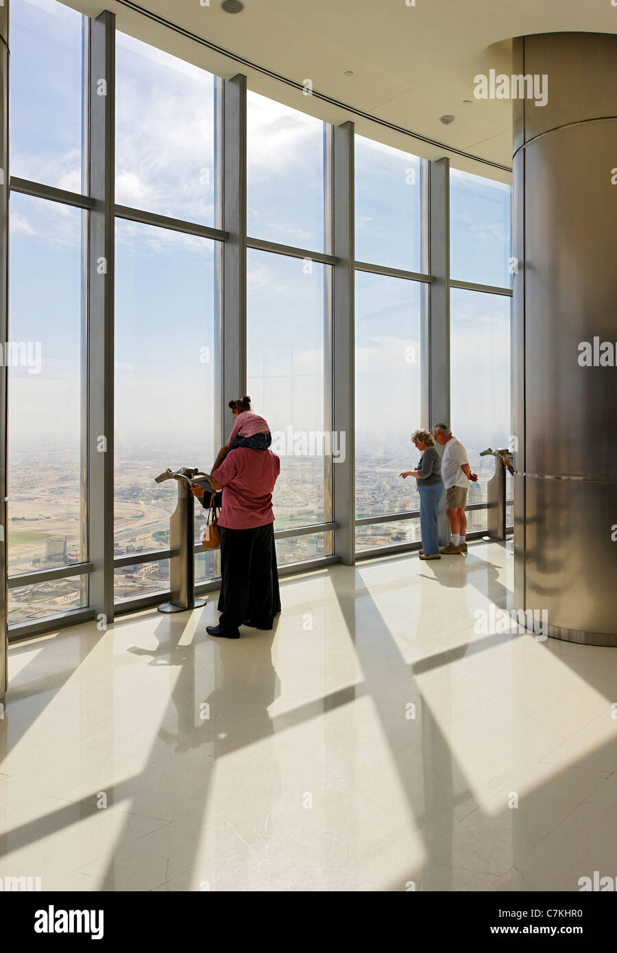 The highest observation deck in the world, BURJ KHALIFA, the tallest ...