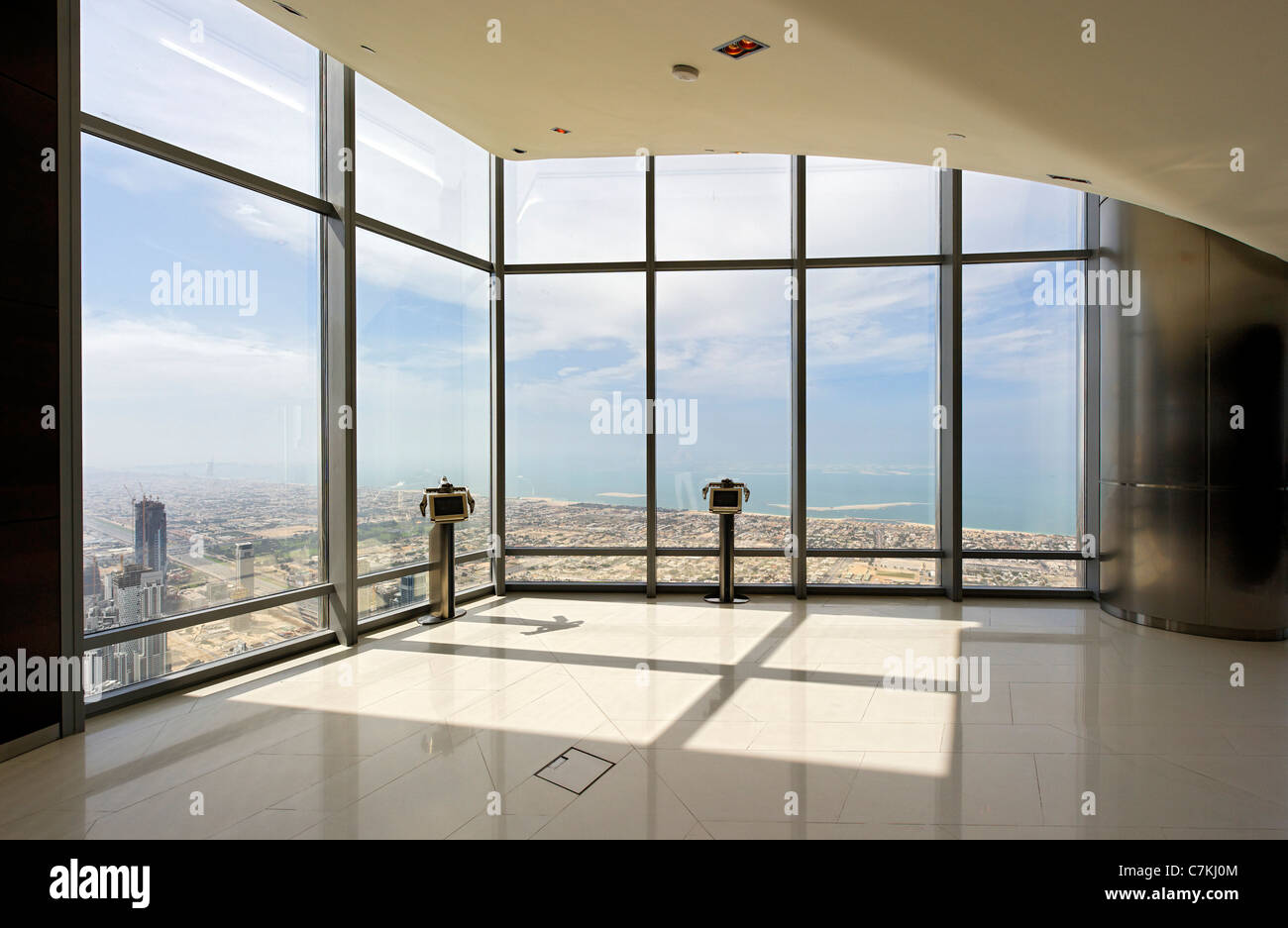 The highest observation deck in the world, BURJ KHALIFA, the tallest ...