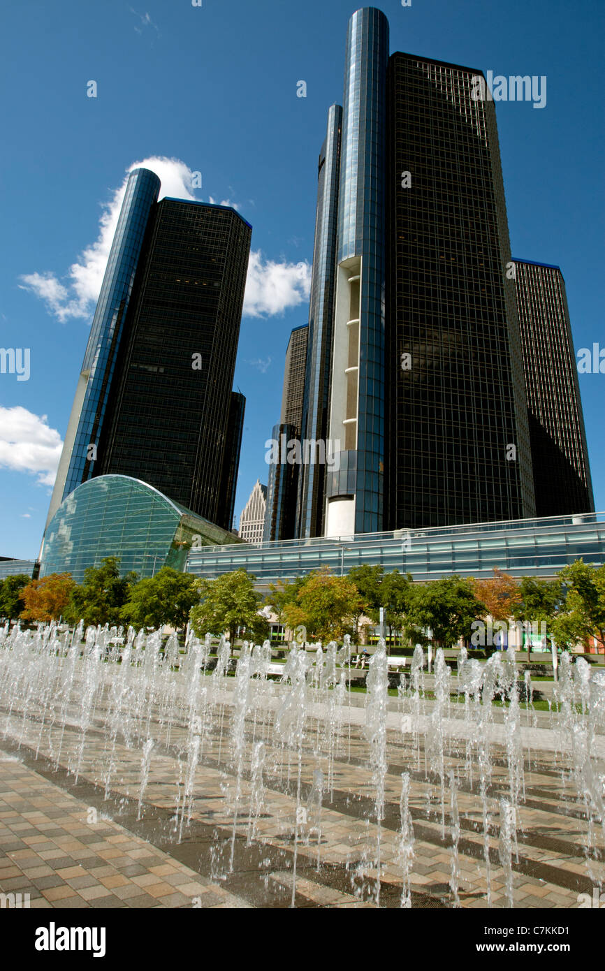 Renaissance Center Detroit Michigan Stock Photo - Alamy