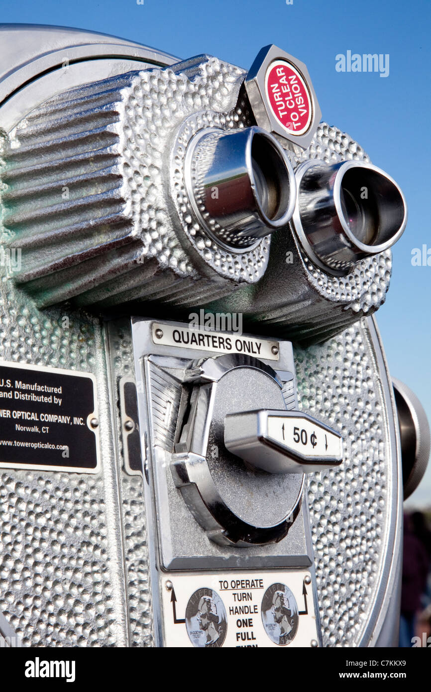 New York Coin Operated Binoculars Stock Photo - Alamy