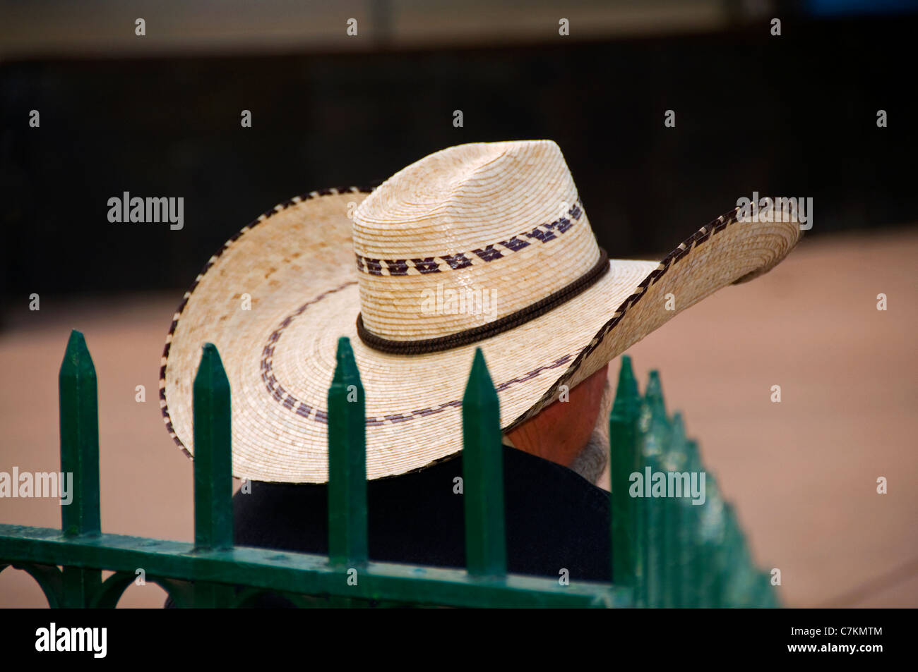 Man wearing straw cowboy hat hi-res stock photography and images - Alamy