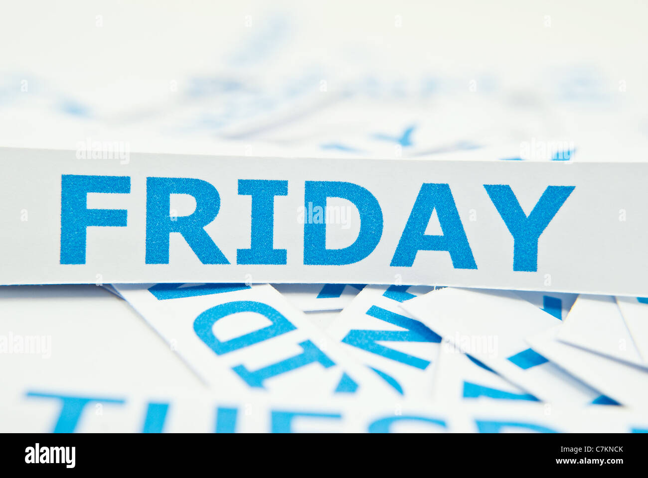 Friday word texture background Stock Photo - Alamy