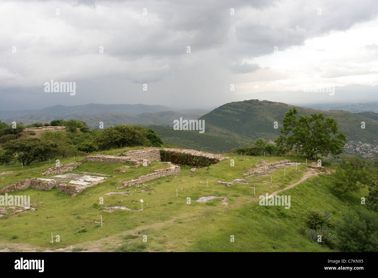 Monte alban, Oaxaca, Mexico. Ancient zapotec city Stock Photo - Alamy