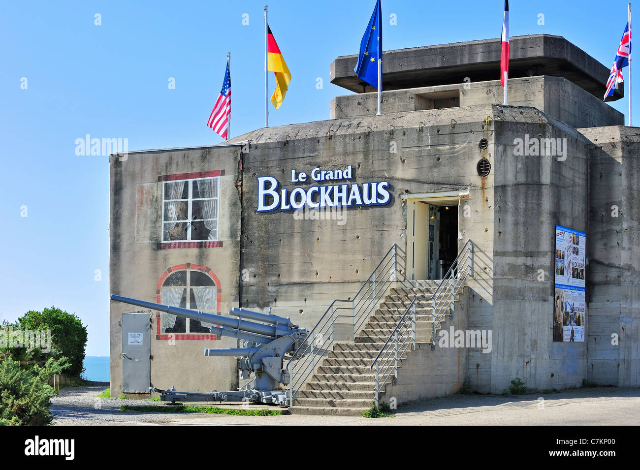The German Second World War Two bunker Le Grand Blockhaus at Batz-sur ...