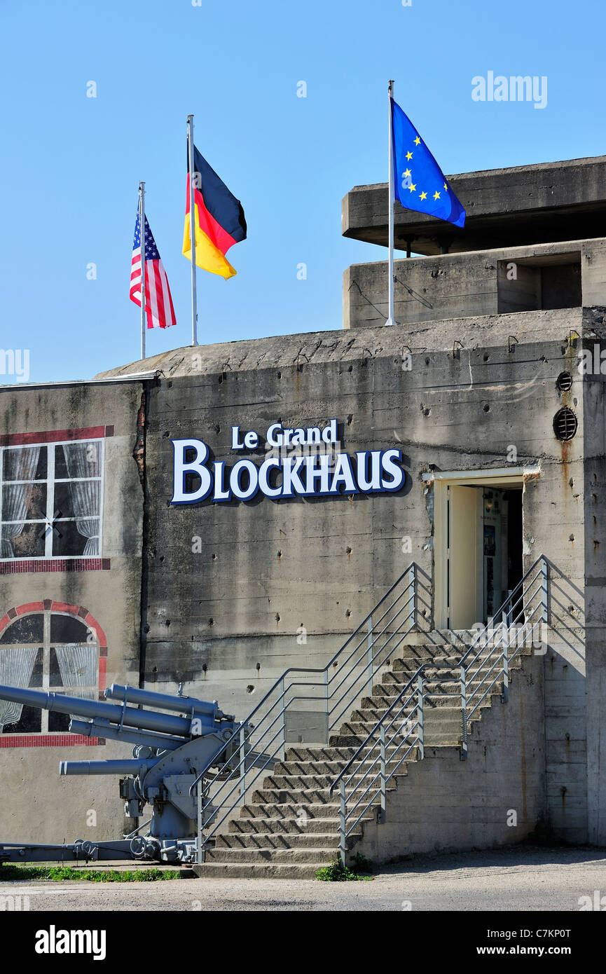 The German Second World War Two bunker Le Grand Blockhaus at Batz-sur ...
