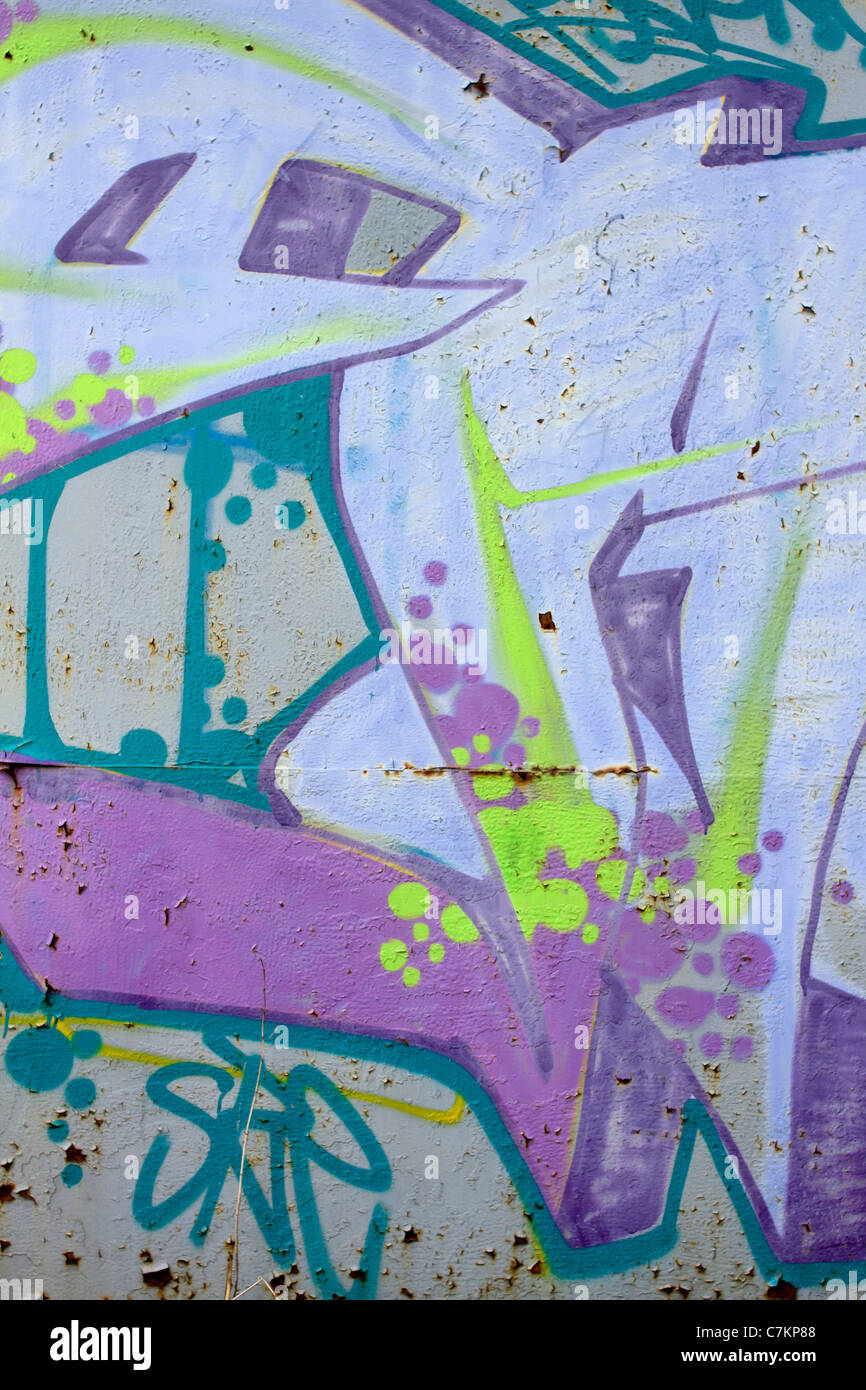 Colorful graffiti on a wall Stock Photo - Alamy