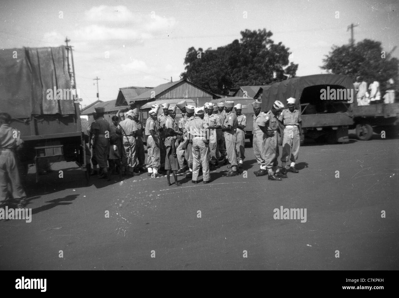 china burma Indiana war theatre WWII soldiers standing next to truck ...