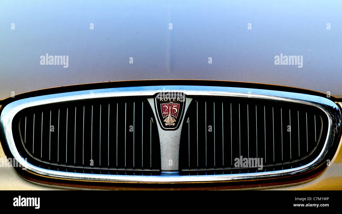 Front radiator grill on a Rover 25 car Stock Photo - Alamy