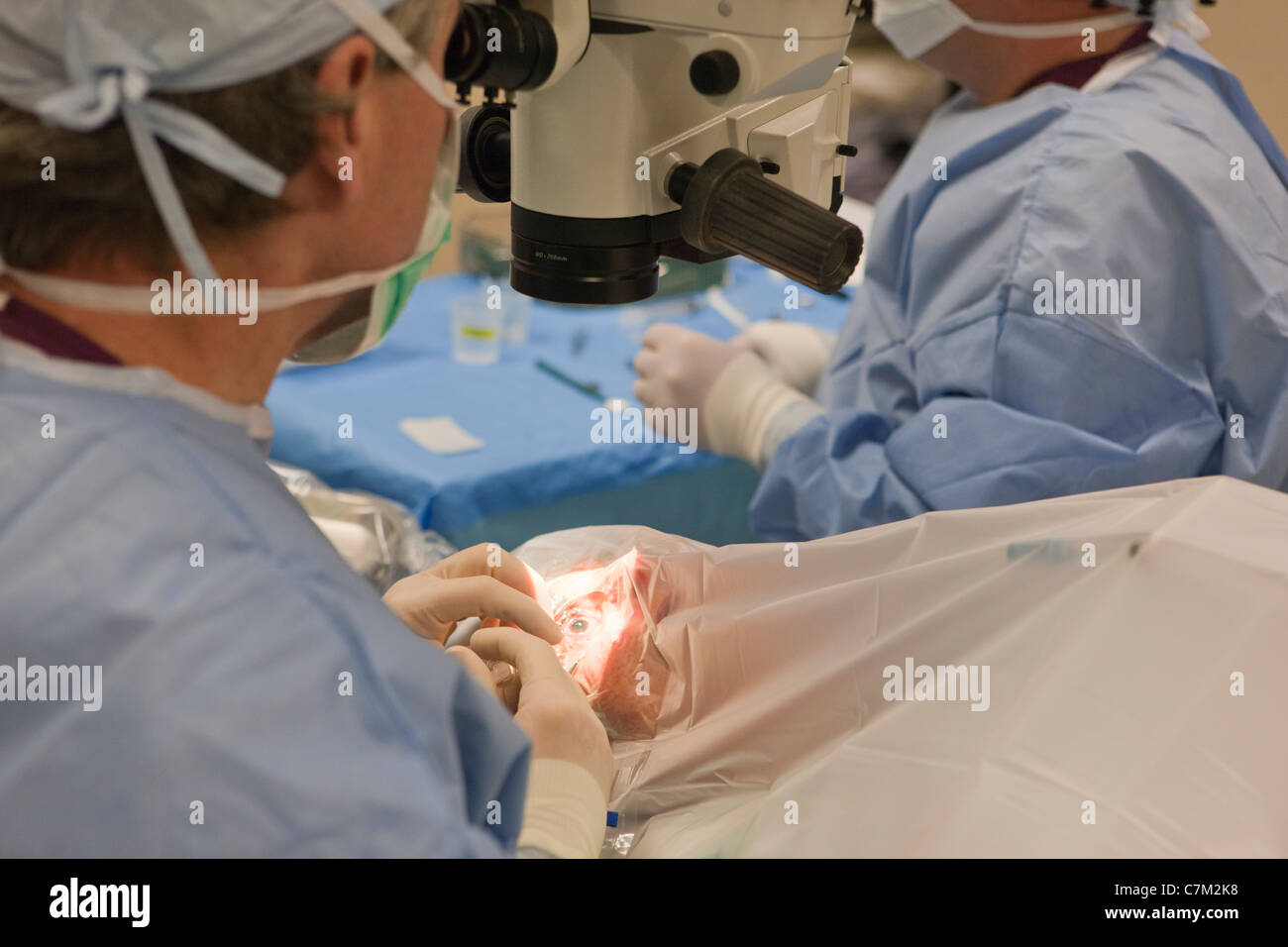 Ophthalmologist performing cataract surgery Stock Photo - Alamy
