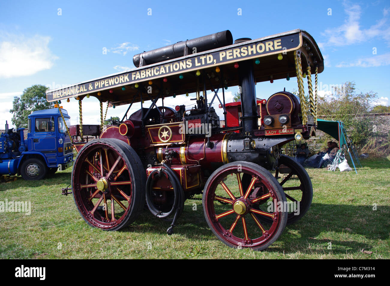 Garrett 1917 Showman's Engine, Lady Sarah, at Stoke Prior Steam Rally ...