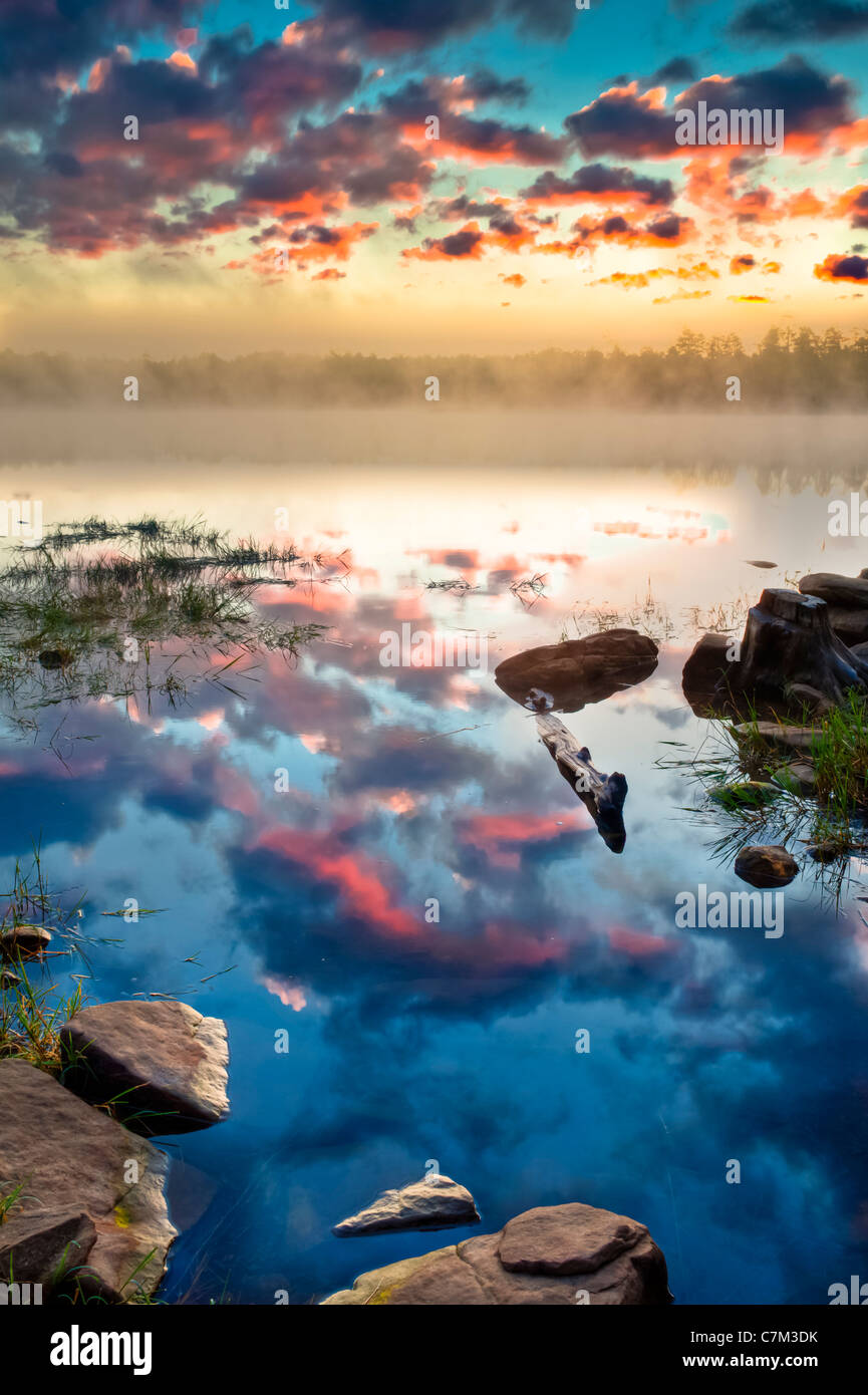 One of the best lakes on the Mogollon Rim of central Arizona at around ...