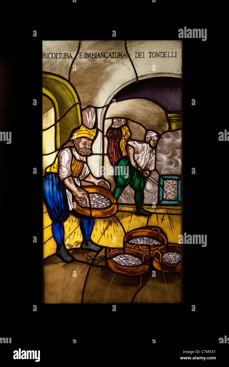 Stained glass window depicting money hi-res stock photography and ...