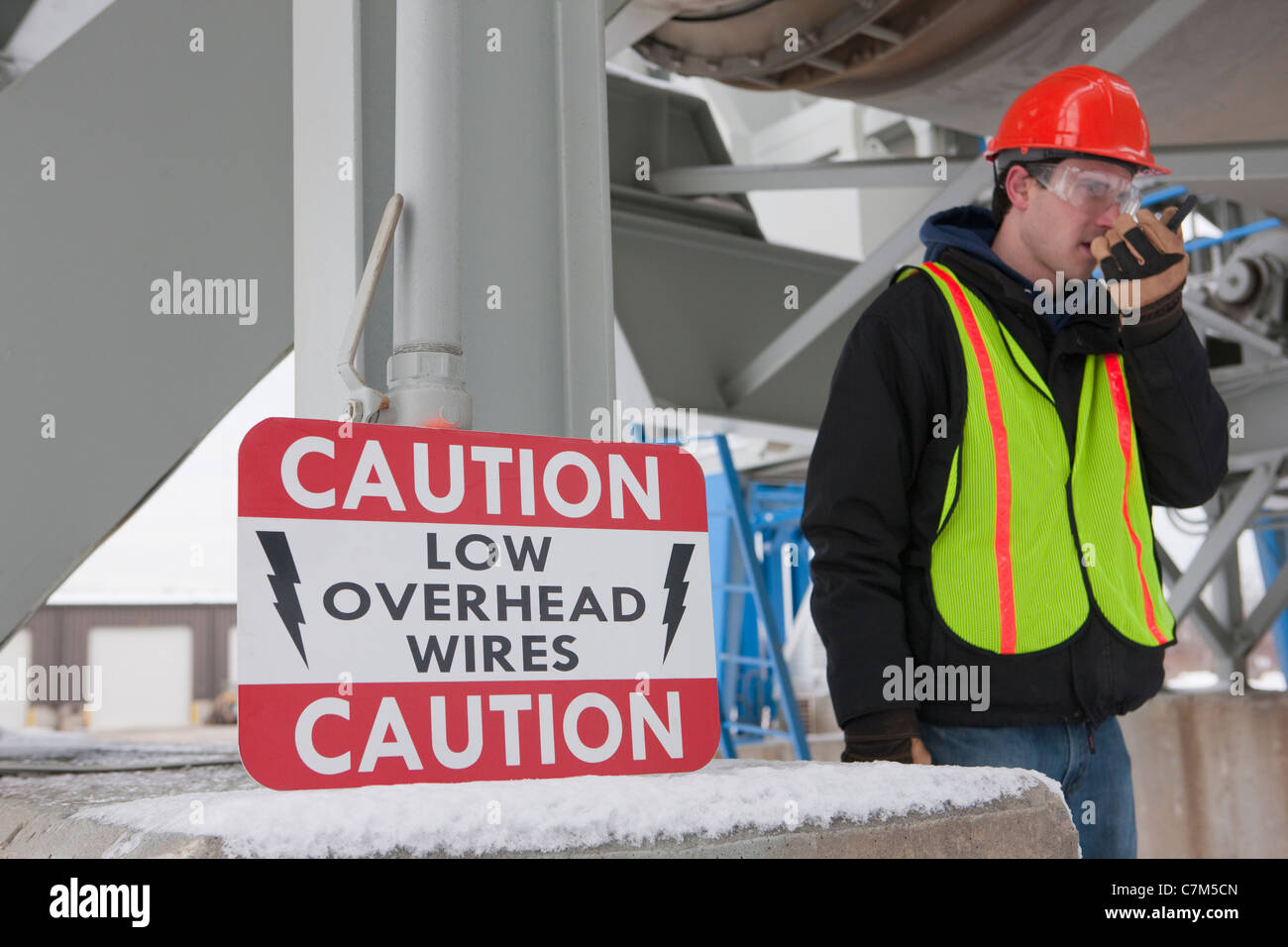Reflective Warning Sign Stock Photos & Reflective Warning Sign Stock ...