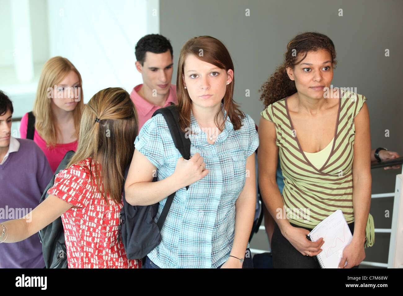 Group of college students Stock Photo - Alamy